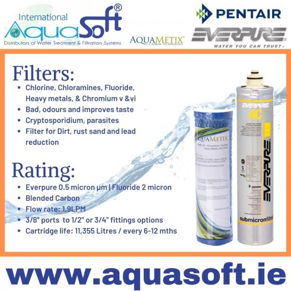 Everpure® 4C (EV9601-00) & 10'' Fluoride Filter Set | Everpure® Water ...